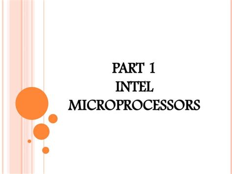 P1evolution Of Intel Microprocessors Part1ppt