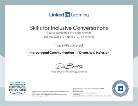 Certificate Of Completion Farida Ammar