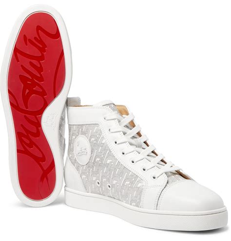 Christian Louboutin Louis Smooth And Logo Print Patent Leather High