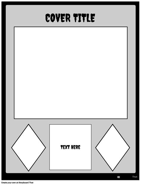 Book Cover Worksheet Featuring Diamonds Storyboard