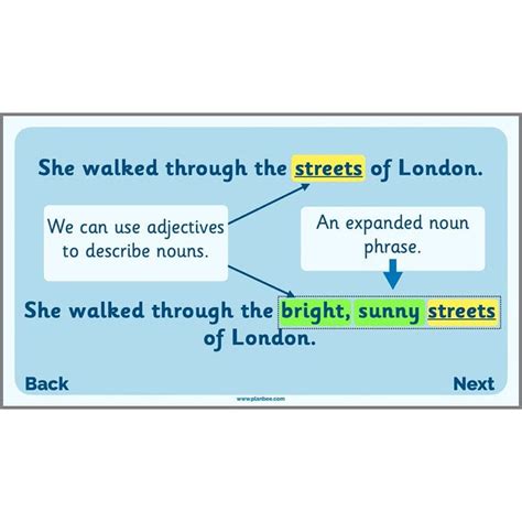 Expanded Noun Phrases Year 2 Lesson Pack Planbee