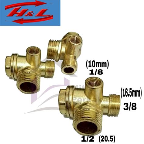 Jual Handl Neple Drat Dalam Kompressor Nepel Nepple 3 Cabang Kuningan