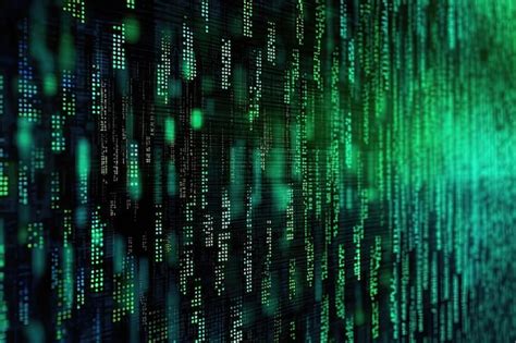 Premium Ai Image Abstract Binary Background