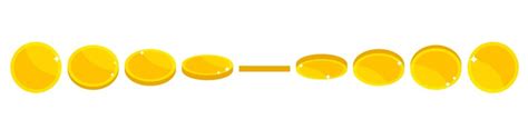 Premium Vector | Gold coin animation for game and apps. vector golden coins in different shapes ...