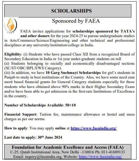 Sunshine Job Wala On Linkedin Faea Invites Applications For