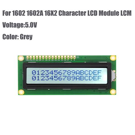 Xabl 1602 1602a 16x2 Character Lcd Module Lcm Color Blue Grey Yellow Screen Iic I2c 4 Interface