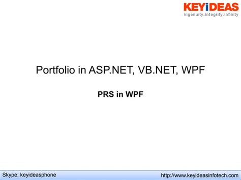 Wpf Projects Pptx