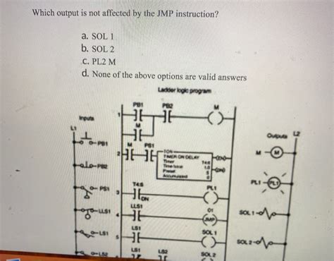 Solved Which Output Is Not Affected By The Jmp Instruction