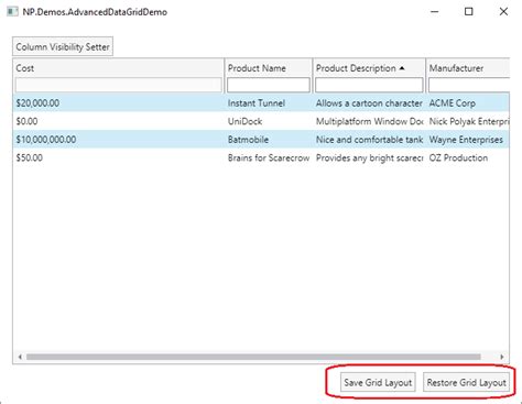 Avalonia DataGrid Advanced Features Coming From NP Ava Visuals Package CodeProject