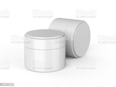 고립 된 흰색 배경에 화장품 크림 항아리 모형 템플릿 디자인 프리젠 테이션 준비 3d 일러스트 검은색에 대한 스톡 사진 및 기타 이미지 Istock