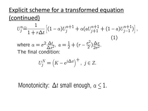 Ppt Finite Difference Schemes Powerpoint Presentation Free Download