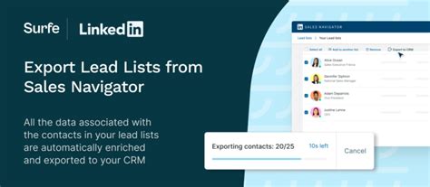 How To Export Sales Navigator Lists To A Csv File Surfe