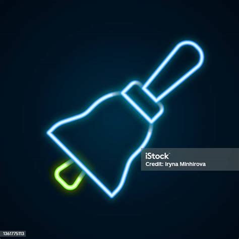 검은 배경에 고립 된 빛나는 네온 라인 울리는 벨 아이콘 알람 기호 서비스 벨 핸드벨 기호 알림 기호 다채로운 개요 개념 벡터 교육에 대한 스톡 벡터 아트 및 기타 이미지