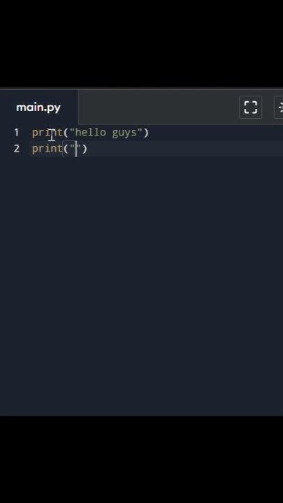 This One Line Starts Your Python Journey” Python Codingshorts