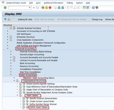 How To Create Asset Classes In SAP