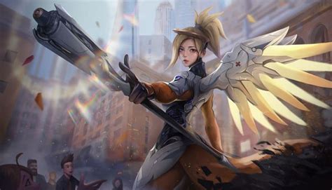 Mercy Overwatch Image By Pixiv ID Zerochan Anime Image Board