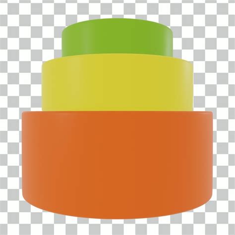 Premium Psd Circle Chart 3d Illustration