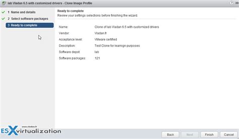VMware VSphere And New Image Builder GUI Cloning A Profile ESX Virtualization