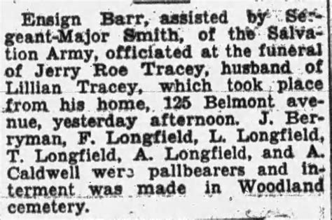 Jerry Roe Tracey 1888 1931 Find A Grave Memorial