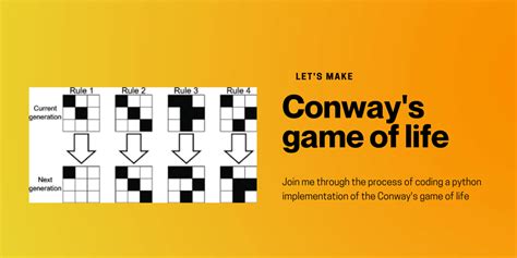 Making The Conway S Game Of Life In Python DEV Community