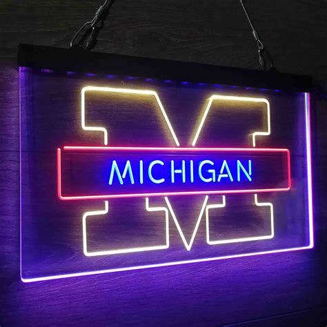 University Michigan Wolverines Neon Led Sign For Sale Ledlabcave