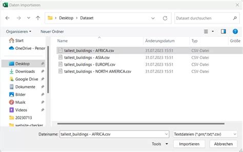 so führen sie mehrere csv dateien zu einer excel datei zusammen excel