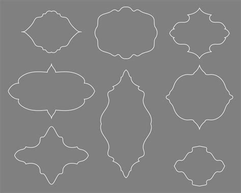 Simple Vector Frame Collection Vector Art At Vecteezy