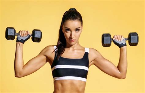 Wallpaper Figure Topic Top Fitness Figure Press Hair Pose