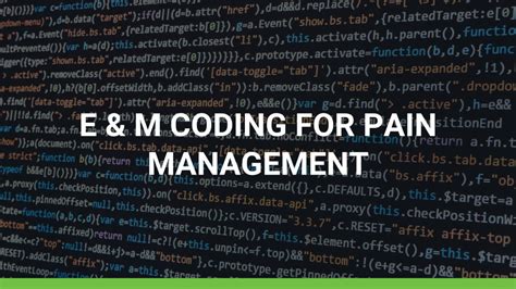 E M Coding For Pain Management C E Medical Group