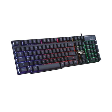 Backllit Gaming Keyboard Gamer Usb Wired Rainbow Color Backlight Led Black White