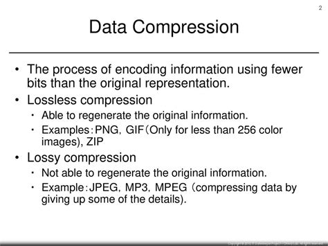 data compression ppt download