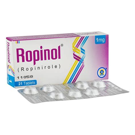 Ropinol Tablets 1mg Strip Box 21 Tablets