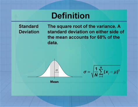 Definition Measures Of Central Tendency Standard Deviation Media4math