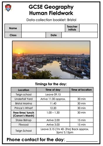 Human Fieldwork Bristol Regeneration Geography Aqa 9 1 Complete