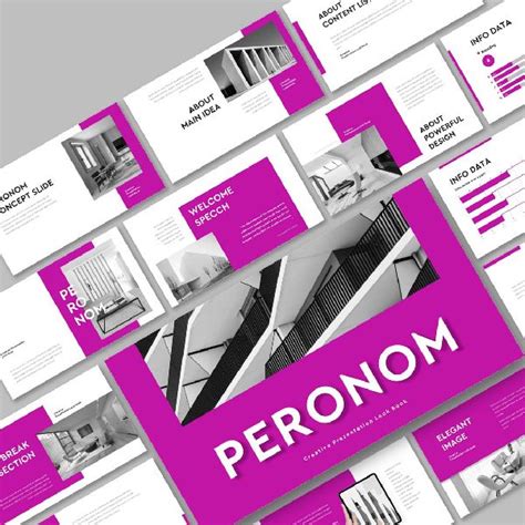 Шаблон креативного презентационного Лукбука Peronom Biecom Market