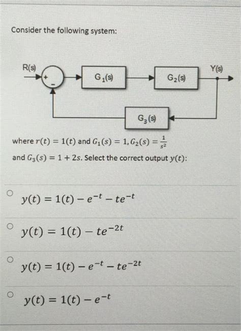 Solved Consider The Following System Where R T T And Chegg