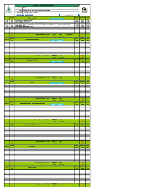03 Dm Bldg U Valuecalculation V01 Pdf Building Materials