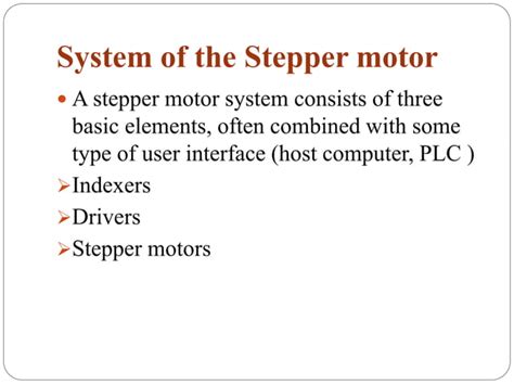 Stepper Motor Ppt Pptx Robotics Technology And Computing