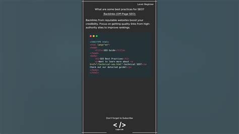 Web Development Interview Question Seo Best Practices Webdevelopment