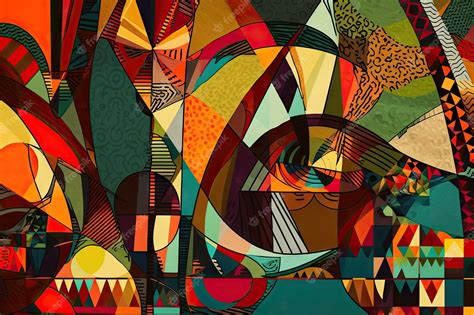 premium photo abstract image with shapes and colors forming geometric