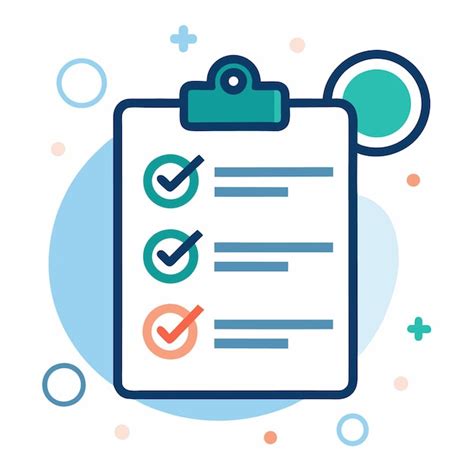 Checklist Clipboard With Checkmarks On White Background Premium AI
