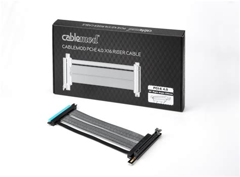 Cablemod Right Angle Pci E Riser Cable Black Cm Cablemod
