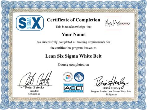 Get Lean Six Sigma White Belt Certified