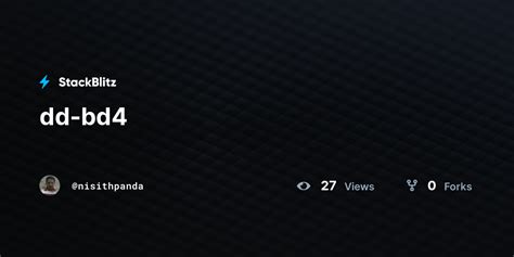 Dd Bd4 Stackblitz Dd Bd4 Stackblitz