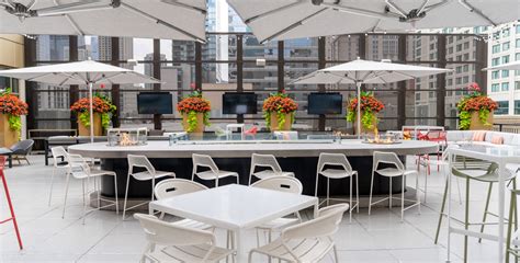 Upstairs At The Gwen Rooftop Bar And Dining In Chicago