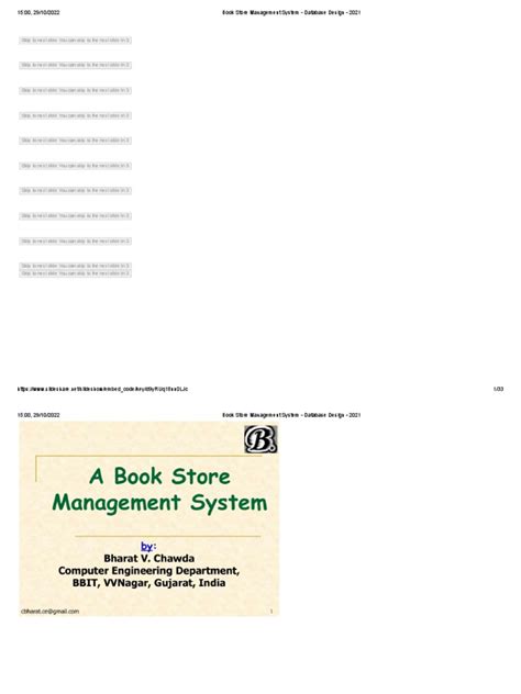 Book Store Management System Database Design 2021 Pdf