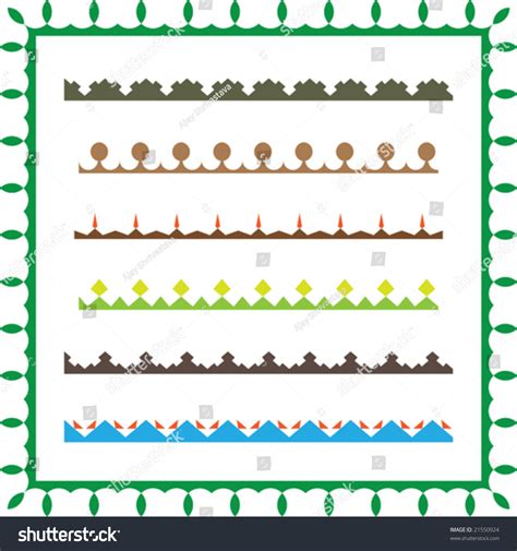 Vektor Stok Bold Border Line Designs Add Them Tanpa Royalti 21550924 Shutterstock