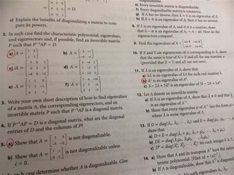 Solved In Each Case Find The Characteristic Polynomial Chegg