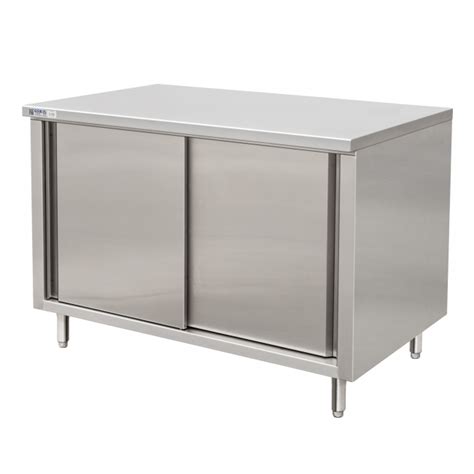 Flat Top Enclosed Work Table Sliding Doors Gsw