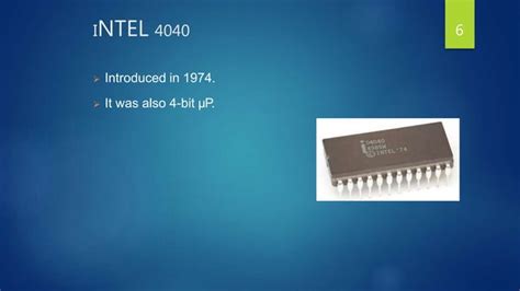Microprocessors Historical Background Ppt